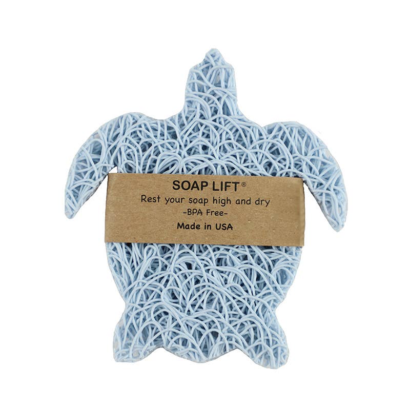Sea Turtle Soap Lift Soap Saver - Seaside Blue – Sugar + Spruce A Bath ...